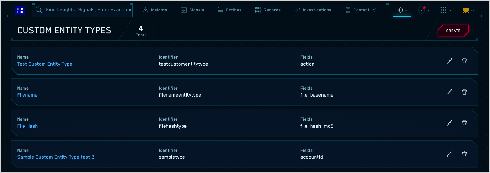 Create a Custom Entity Type | Sumo Logic Docs