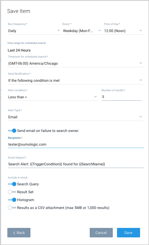 Save Inventory Data to a Lookup Table | Sumo Logic Docs