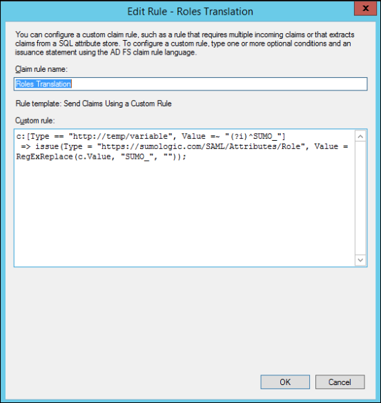 Manage Permissions With Adfs Sumo Logic Docs