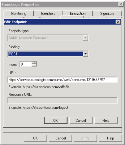 Set Up ADFS to Authenticate Sumo Logic Users | Sumo Logic Docs